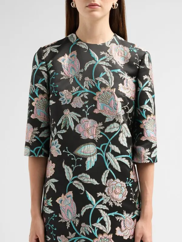 REEM ACRA After Midnight Brocade Caftan