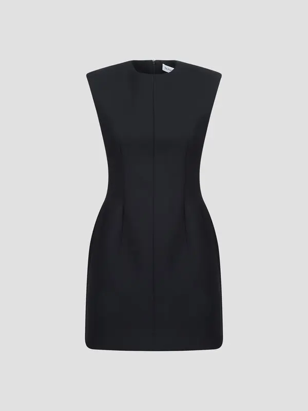 THE FRANKIE SHOP Bryn Cinched Mini Dress - Black