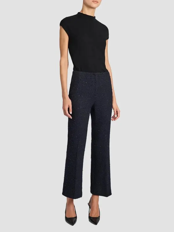 Santorelli Liza Crop-fit Flared Pants