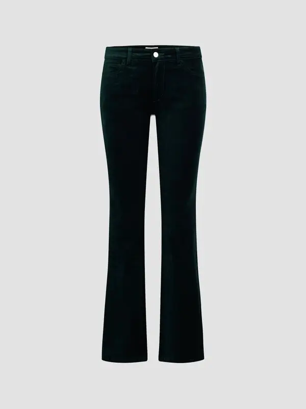 Joe's Jeans The Naomi Velveteen Mid-rise Straight-leg Jeans - Pine