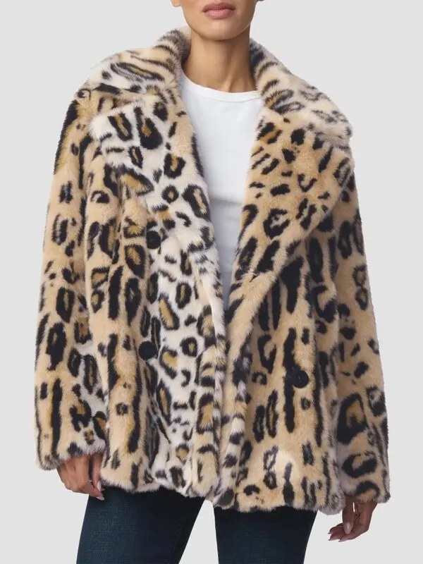 Joe's Jeans The Double-breasted Faux-fur Coat