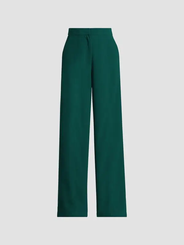 Misook Naomi Crêpe De Chine Wide-leg Pants