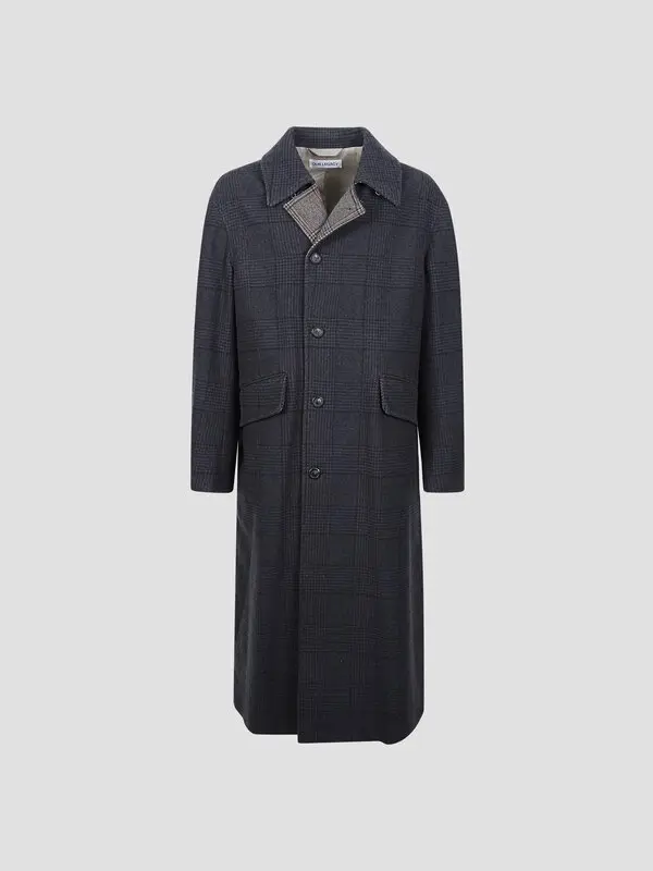 Our Legacy Collapse Carcoat In Wool - Bishop Check