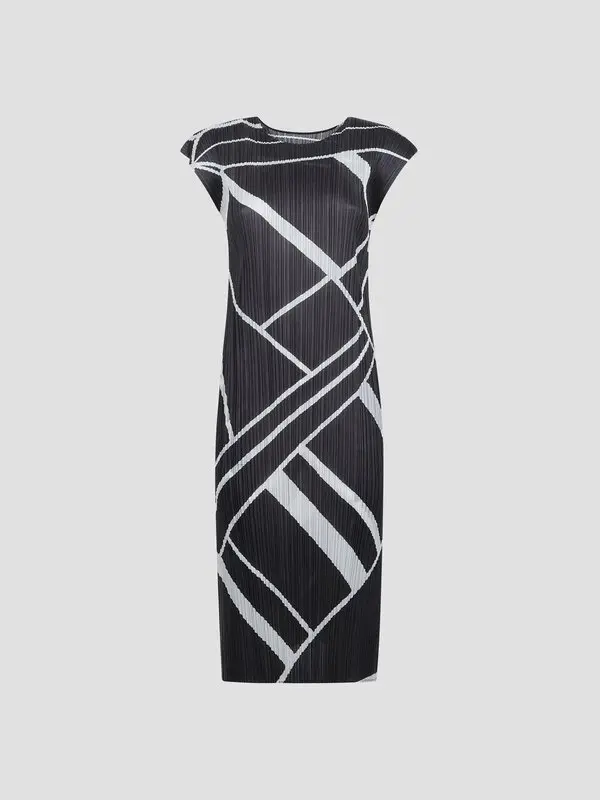 Issey Miyake Pleated Polyester Dress
