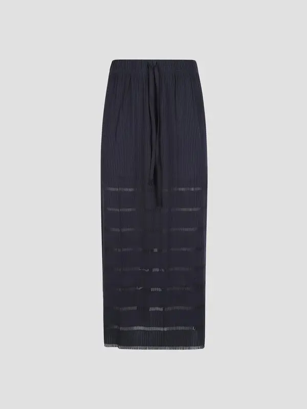 Issey Miyake Pleated Mini Skirt With Stretch Fabric
