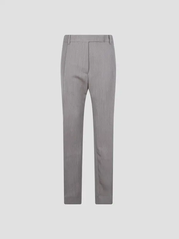 Studio Nicholson Straight-leg Tailored Wool Pants With Pin Tuck Details