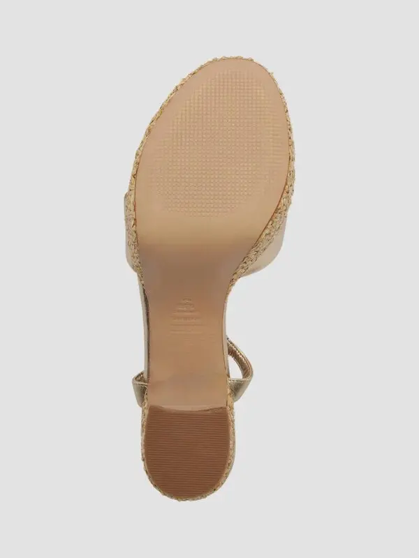 Schutz Keefa 105mm Raffia Block-heel Sandals
