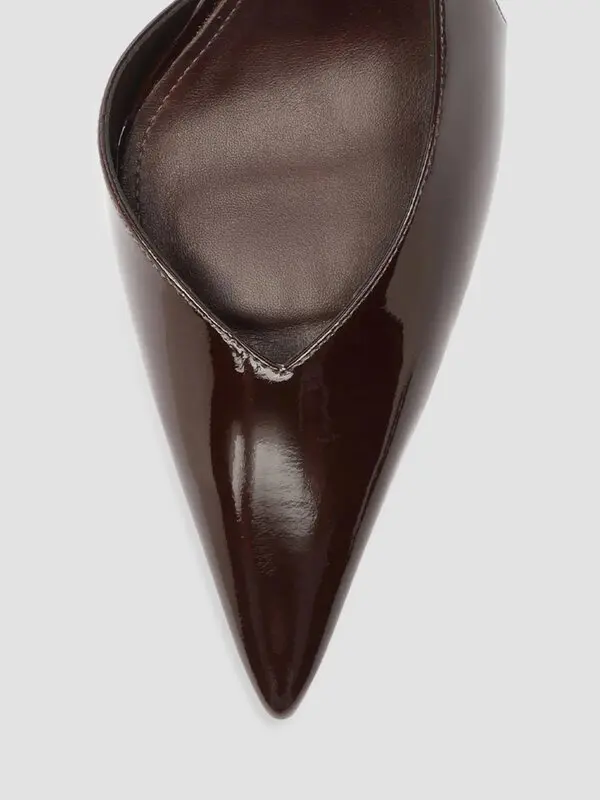 Schutz Alessia 100mm Patent Leather Slingback Pumps