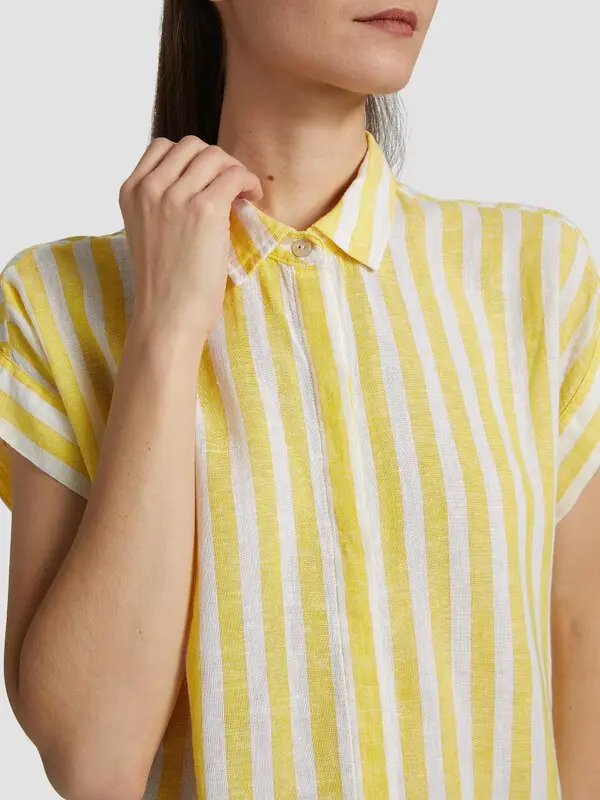 Rails Jamie Striped Linen-blend Shirt