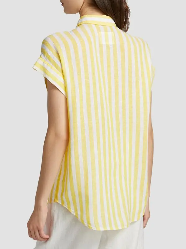 Rails Jamie Striped Linen-blend Shirt