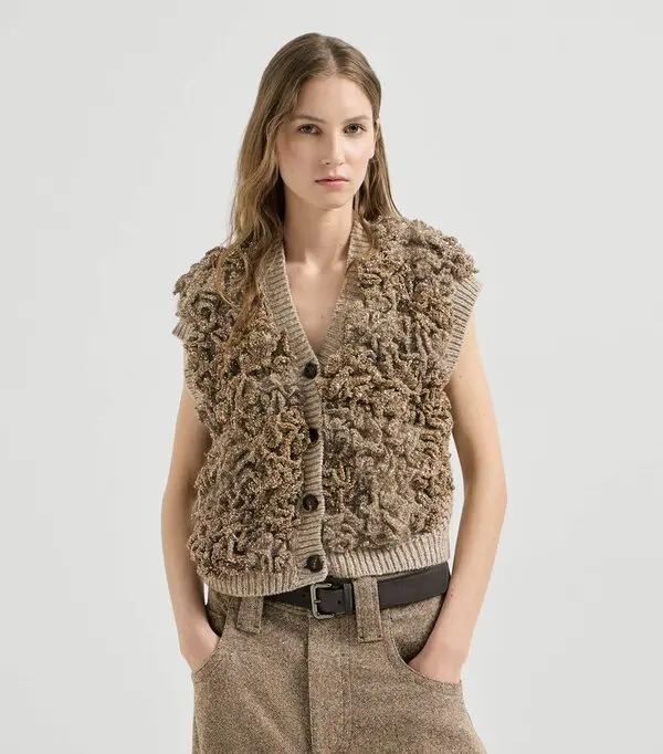 Brunello Cucinelli Dazzling Blossom Opera Sweater Vest