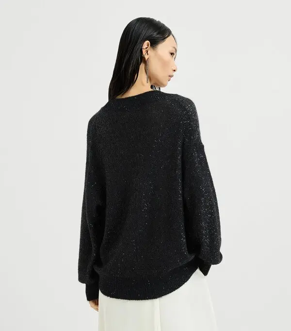 Brunello Cucinelli Embellished V-neck Sweater