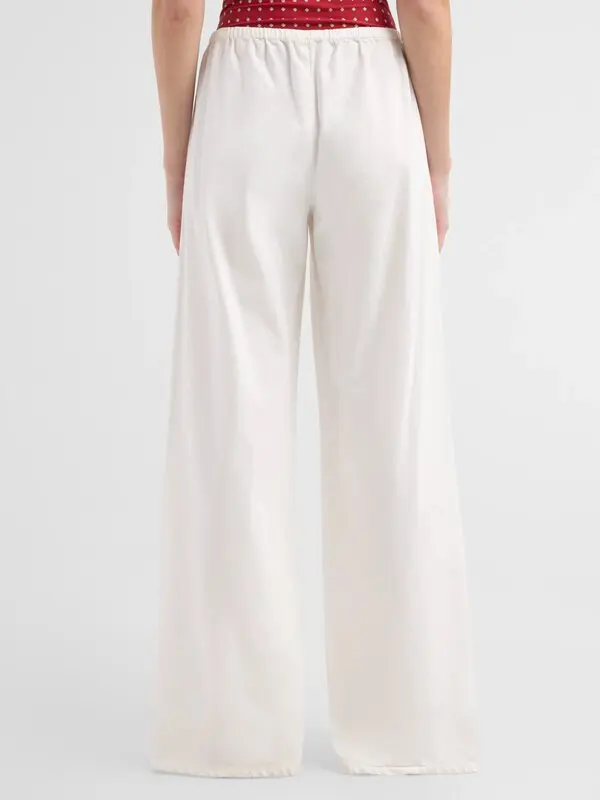 NILI LOTAN Marlow Stretch-cotton Wide-leg Pants
