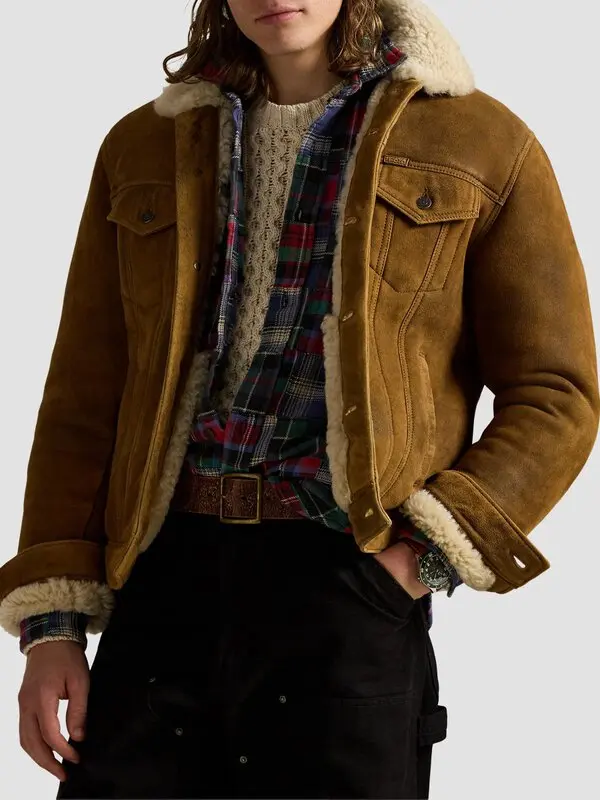 Polo Ralph Lauren Merino Shearling Button-down Jacket