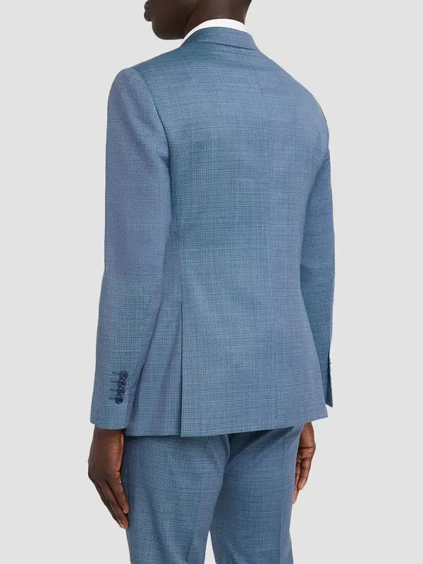Emporio Armani Micro-textured Wool Single-breasted Suit