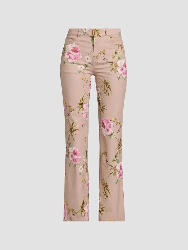 Kobi Halperin Leigh Floral Cotton Twill Pants