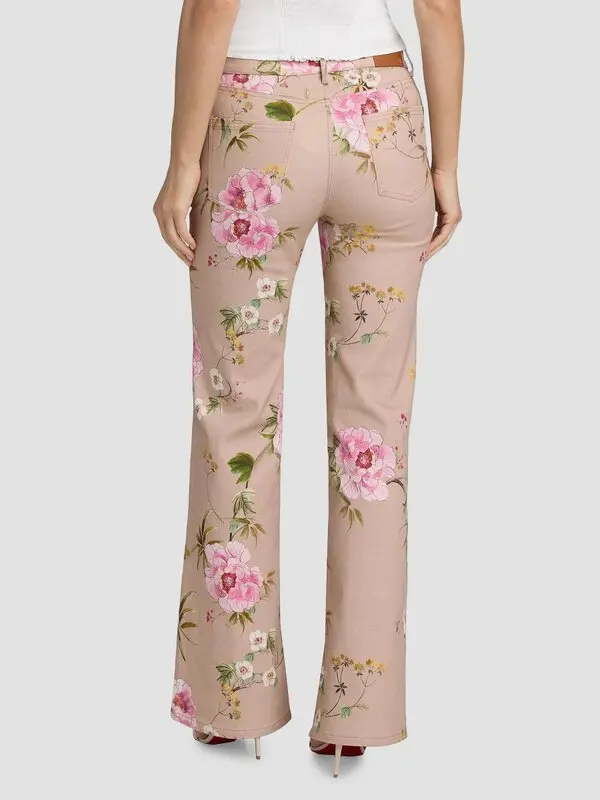 Kobi Halperin Leigh Floral Cotton Twill Pants