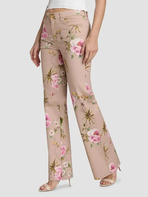 Kobi Halperin Leigh Floral Cotton Twill Pants