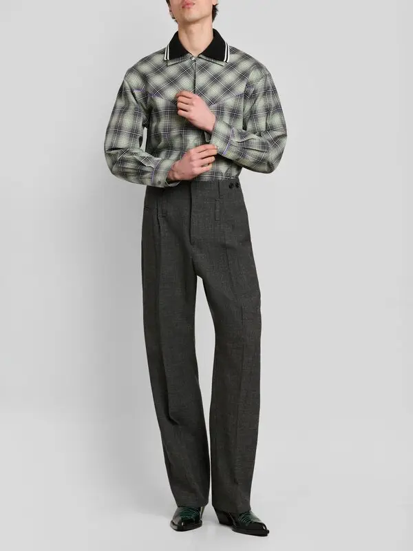 Marni Pleated Wool Trousers
