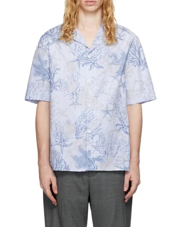 Versace Barocco Sea Printed Short-sleeved Shirt