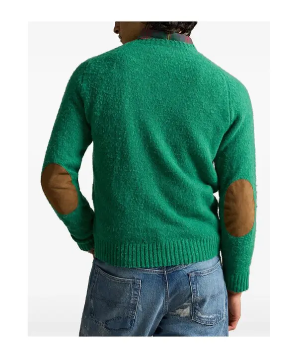 Polo Ralph Lauren Elbow-patch Crew-neck Sweater