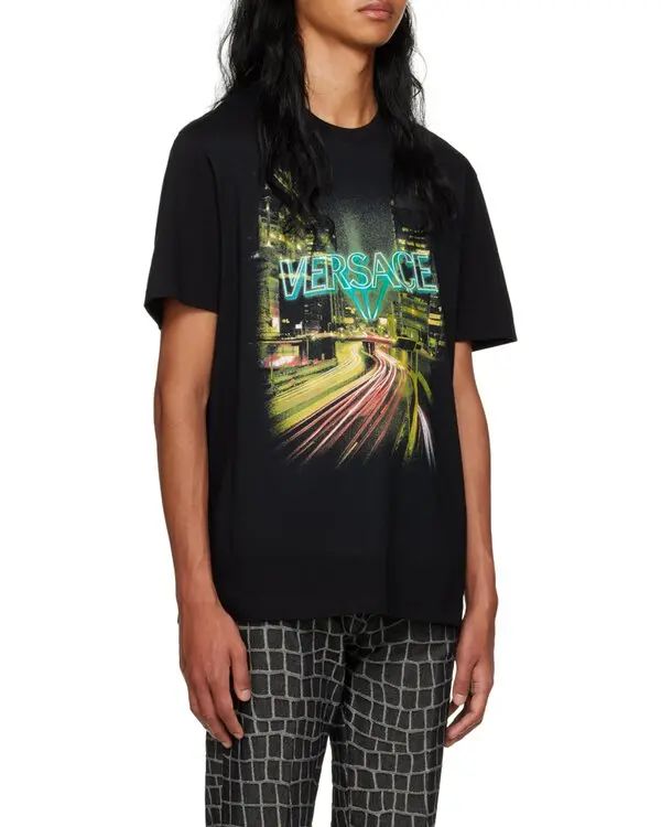 Versace Logo-printed Crewneck T-shirt