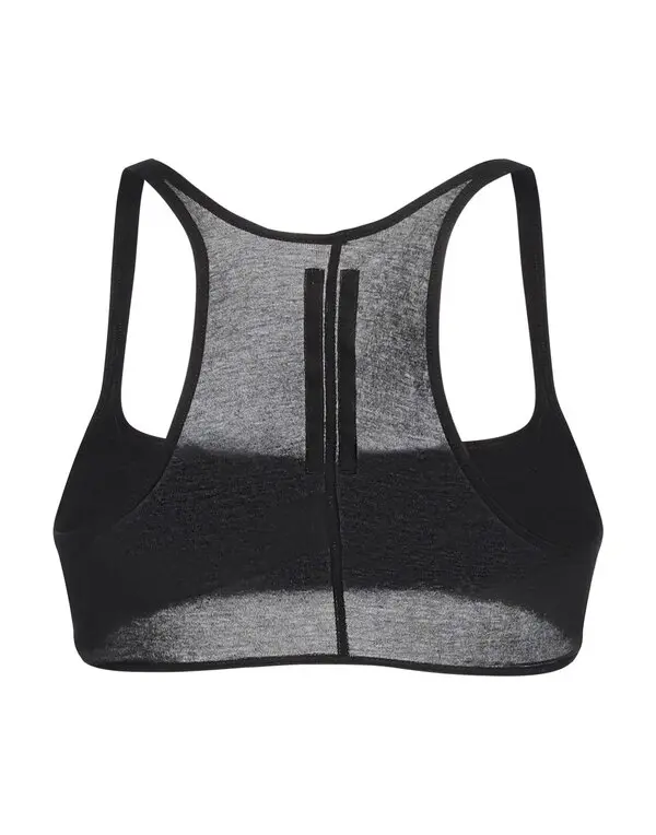 Rick Owens Sleeveless Crew Neck Solid Color Crop Top