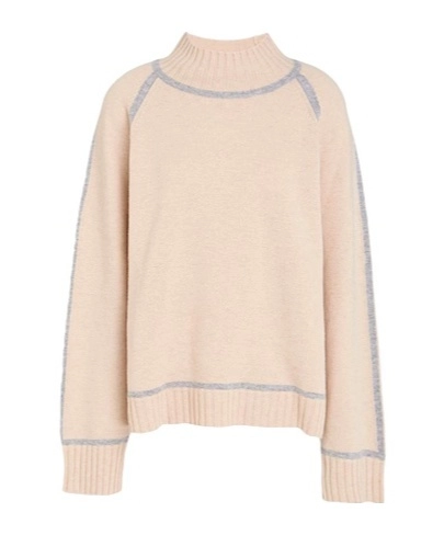 Max Mara Turtleneck Knit Sweater - Nude