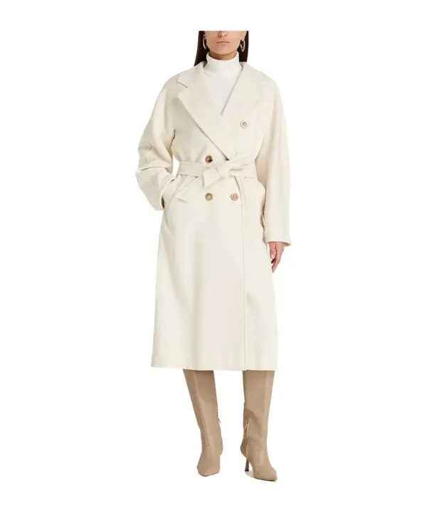 Max Mara Minimalist Double- Belted Coat
