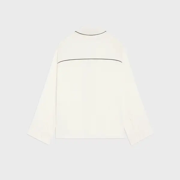 Celine Pyjama Shirt In Silk Satin