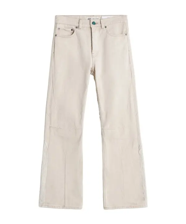 Our Legacy Moto-cut Flared Jeans - White