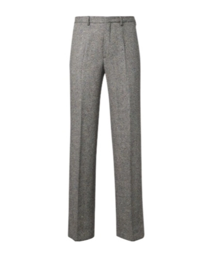 Dries Van Noten Straight-leg Wool Trousers - Gray