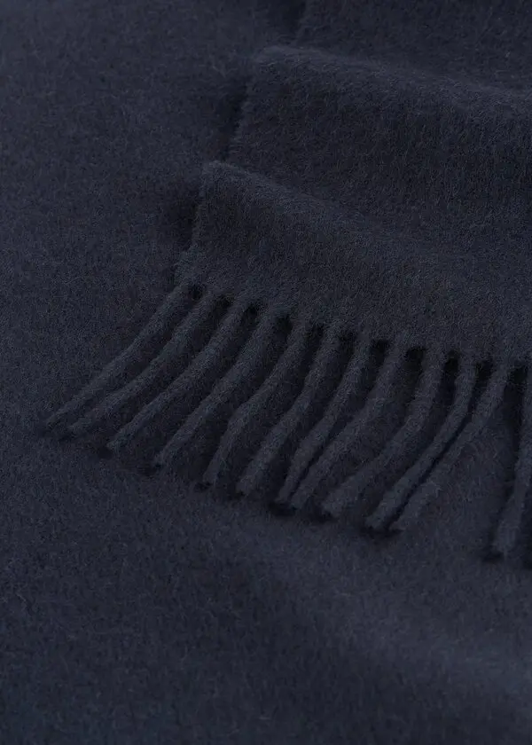 TOTEME Wool Scarf Navy