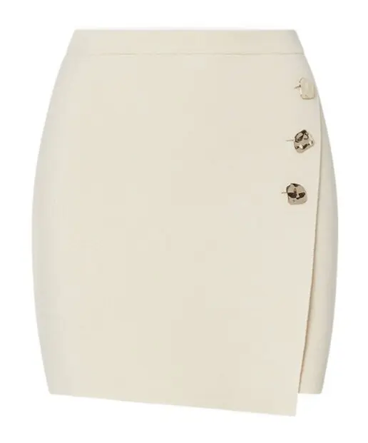 Liu Jo Buttoned Mini Knitted Skirt