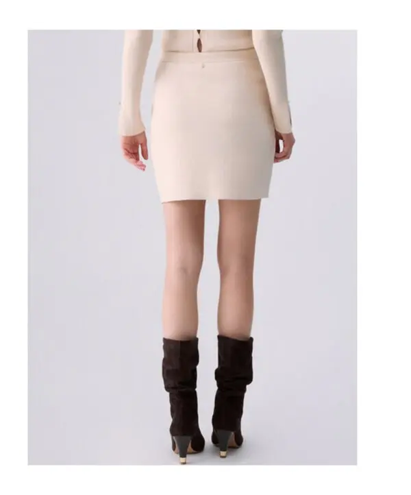 Liu Jo Buttoned Mini Knitted Skirt