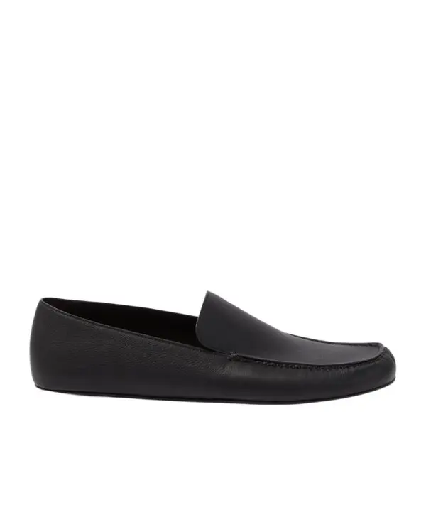 THE ROW Leo Leather Loafers
