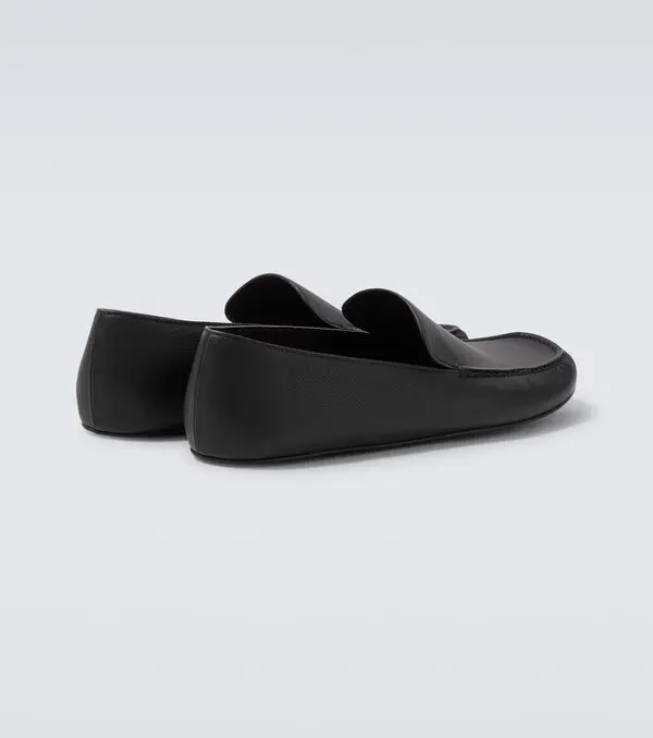 THE ROW Leo Leather Loafers