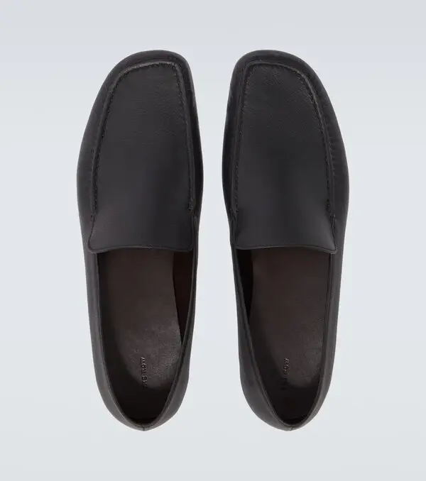 THE ROW Leo Leather Loafers