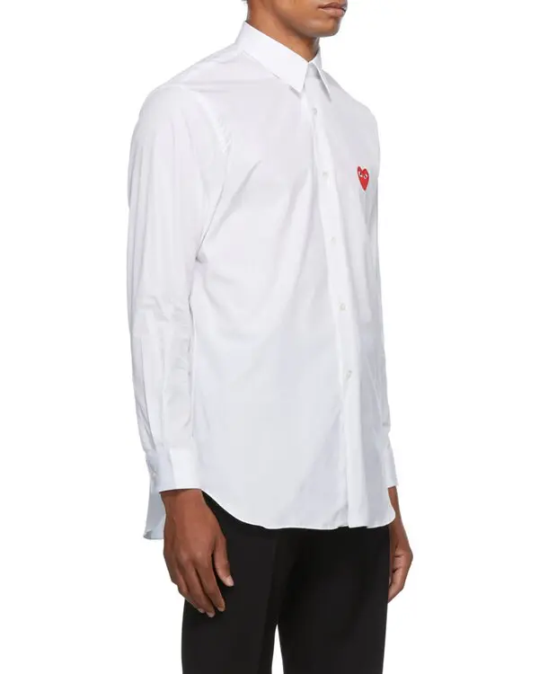 Play Comme Des Garcon Classic Heart-shaped Shirt