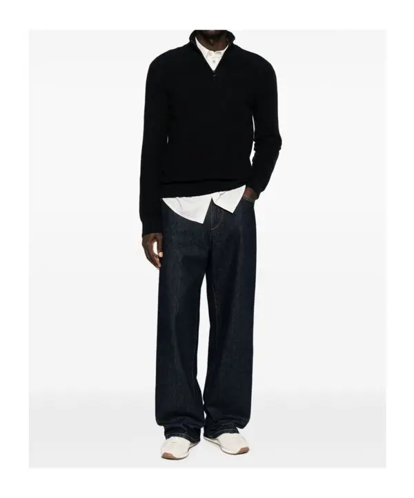 Brioni Half-zip Mockneck Jumper