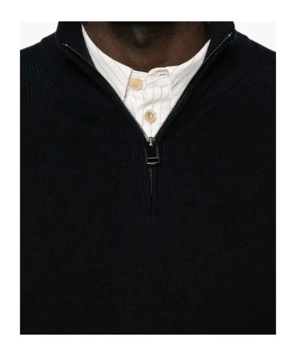 Brioni Half-zip Mockneck Jumper