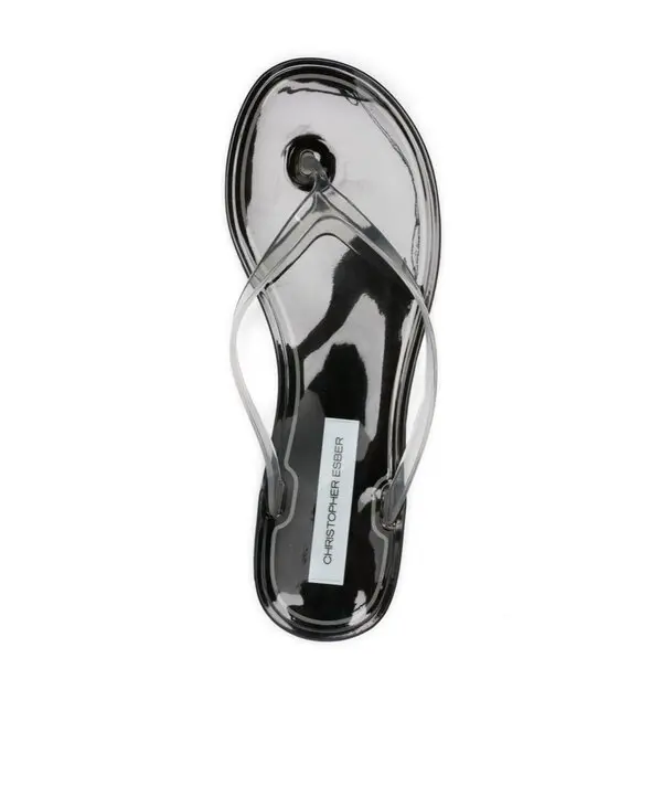 Christopher Esber Round-toe Flip-flops - White