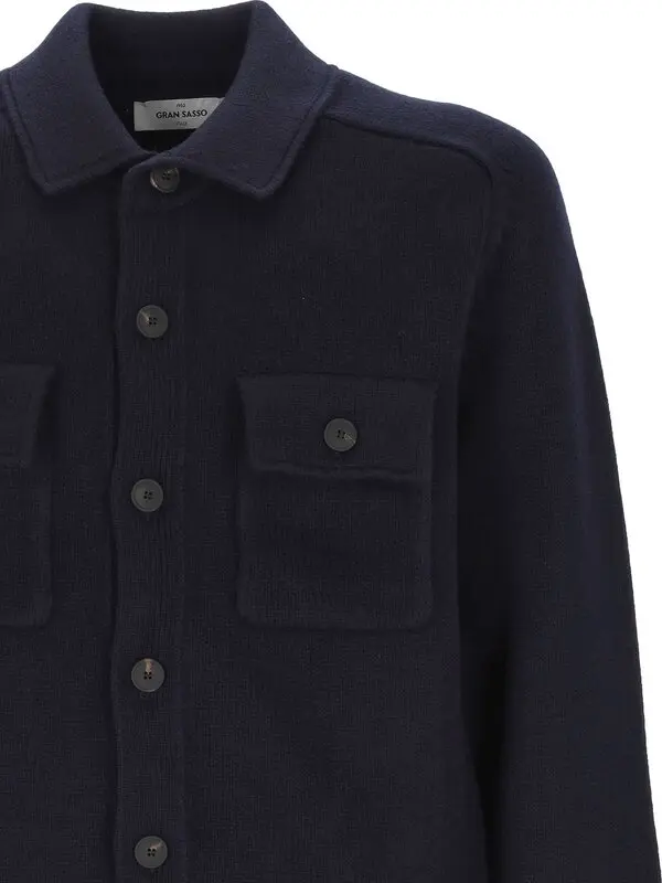 GRAN SASSO Long Sleeved Buttoned Knitted Jacket