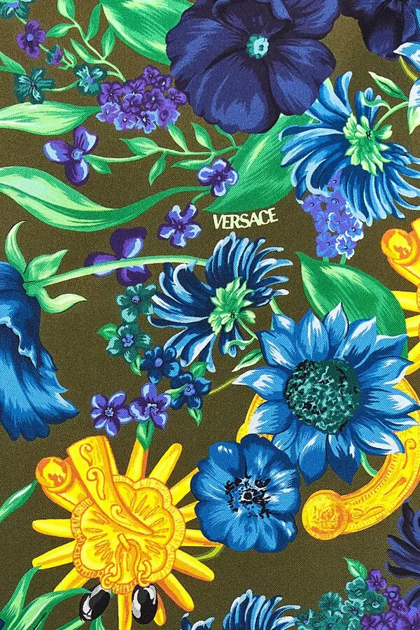 Versace Floral Printed Button-up Shirt