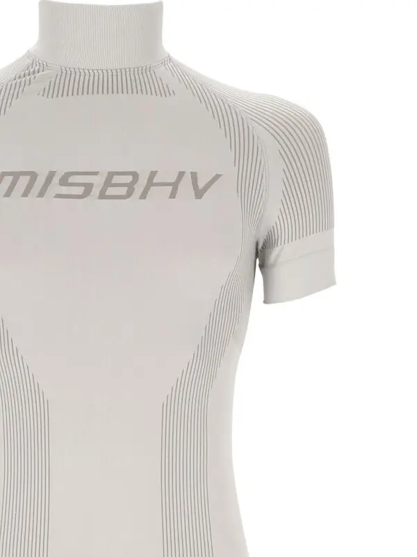 MISBHV Sport Mock Neck Ribbed Top