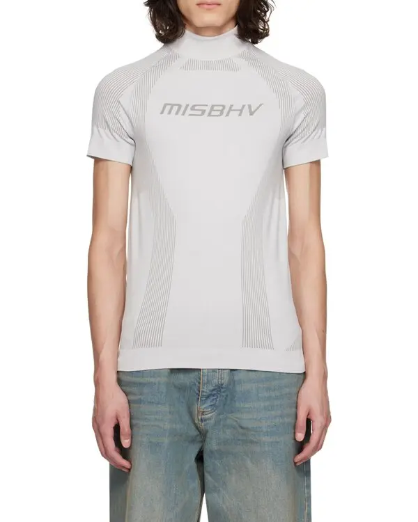 MISBHV Sport Mock Neck Ribbed Top