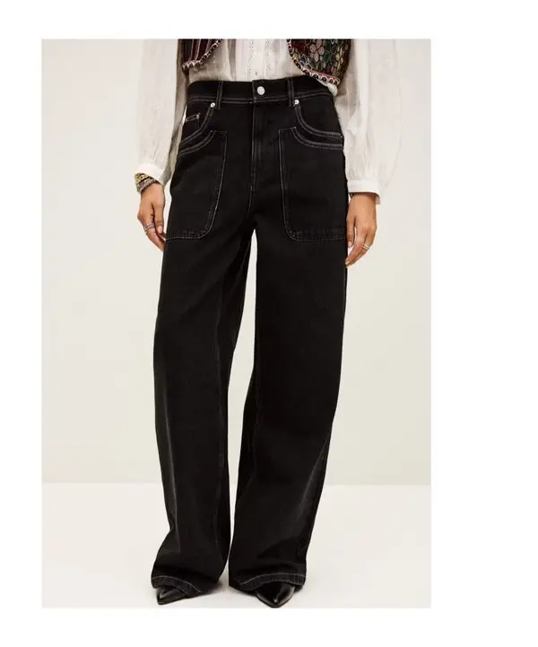 Ba&sh Noel Wide-leg Jeans - Black