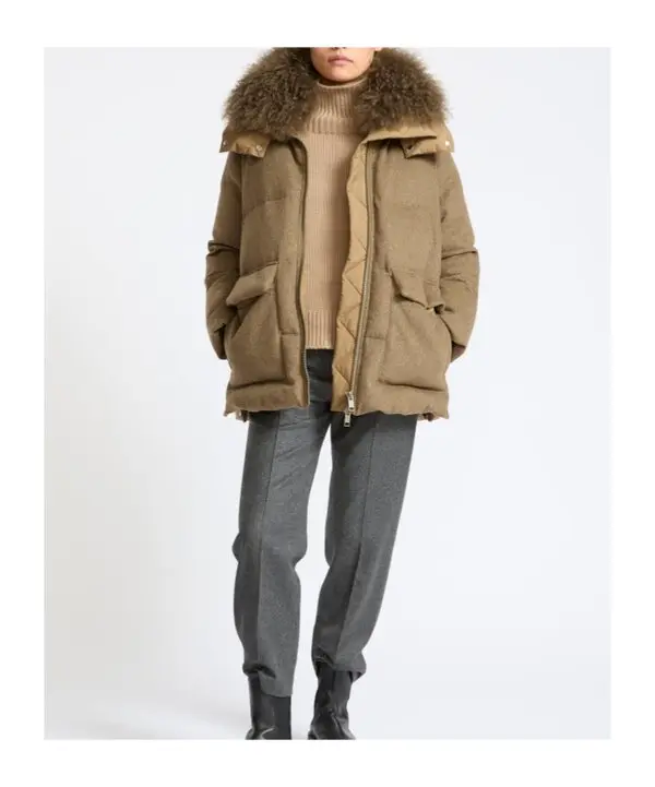 YVES SALOMON Cashmere Hooded Coat