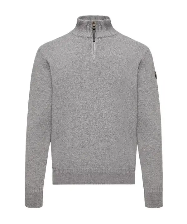 Moncler Wool Cashmere Blend Jumper - Grey