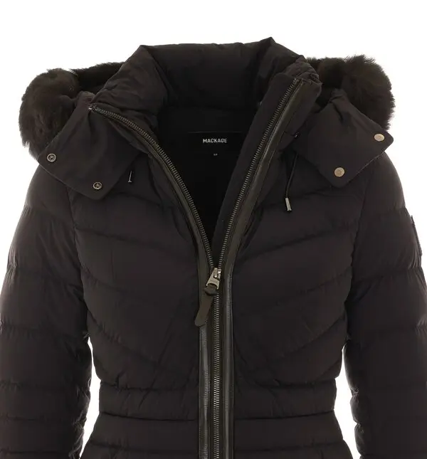 Mackage Down Jacket With A Fur Collar